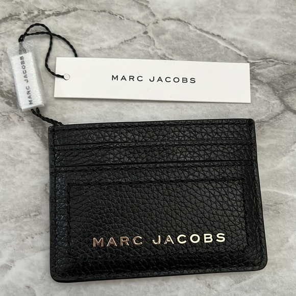 Marc Jacobs | Accessories | Marc Jacobs Logo Leather Card Case | Poshmark